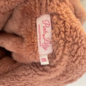 Pink Lily | Jackets & Coats | Plush Pink Lily Jacket | Poshmark